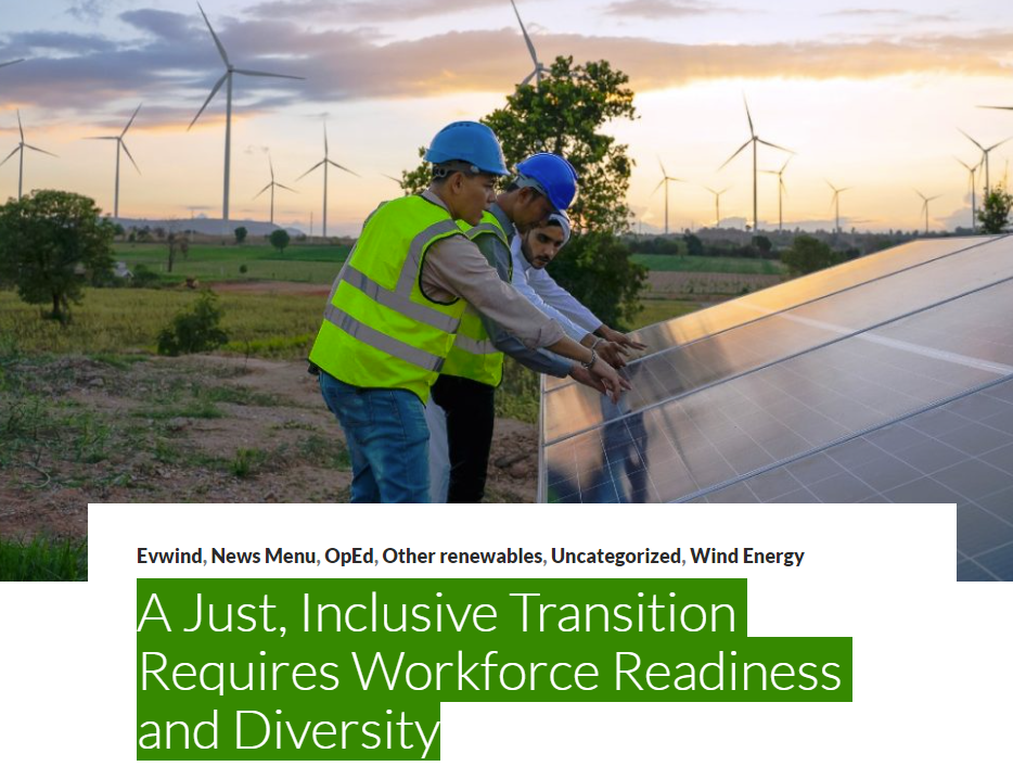 A Just, Inclusive Transition Requires Workforce Readiness and Diversity ...