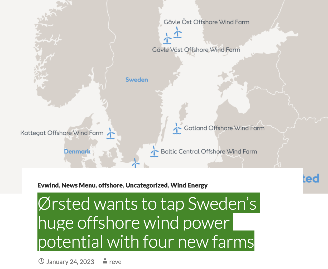 Ørsted wants to tap Sweden’s huge offshore wind power potential with ...