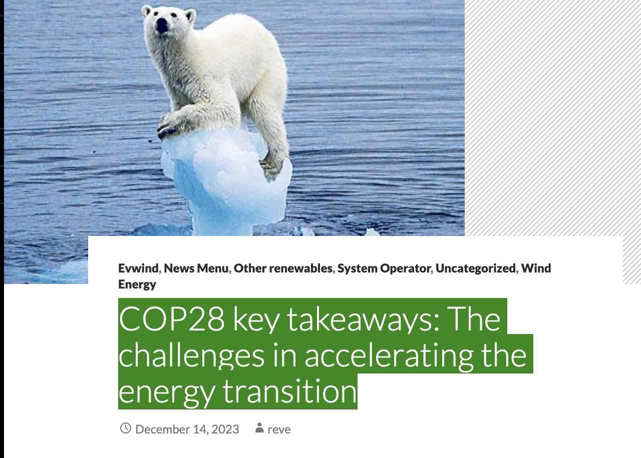 COP28 key takeaways: The challenges in accelerating the energy ...