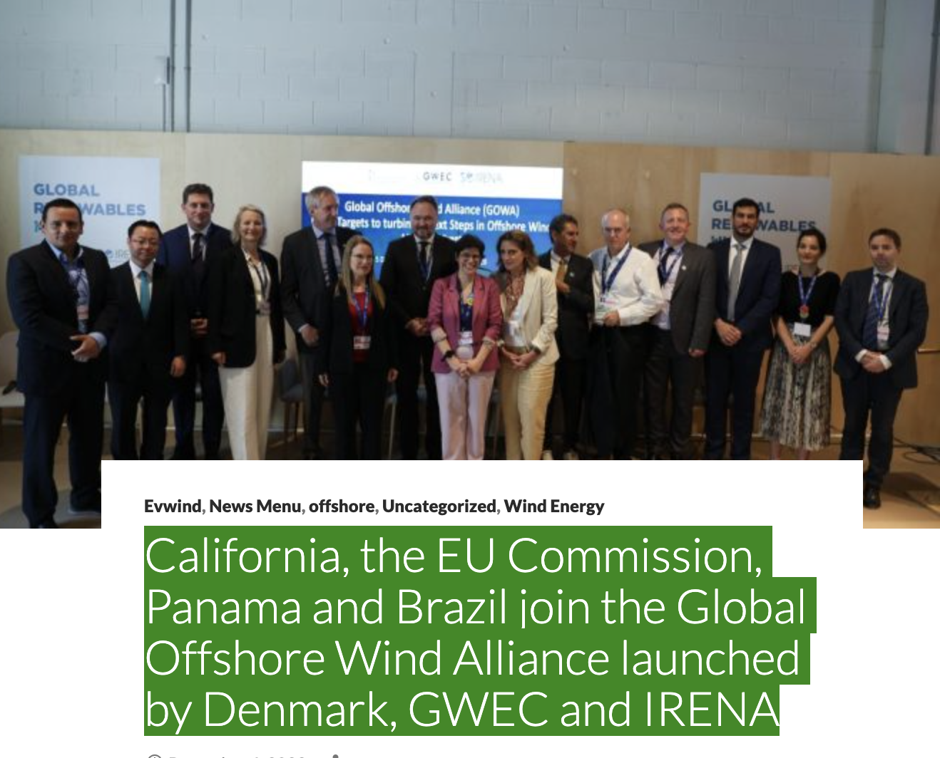 California, the EU Commission, Panama and Brazil join the Global ...