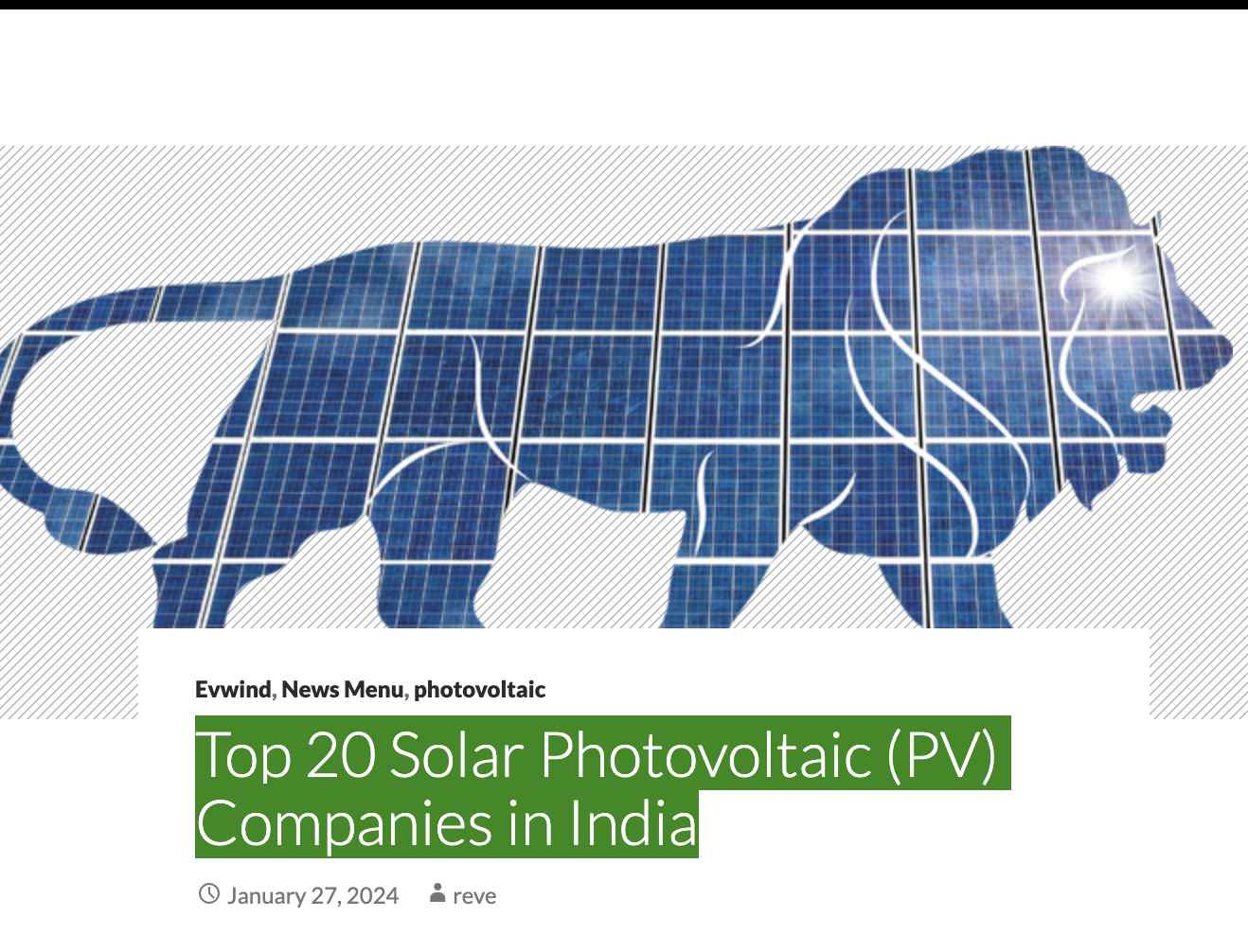 Top 20 Solar Photovoltaic (PV) Companies in India | Solar Now