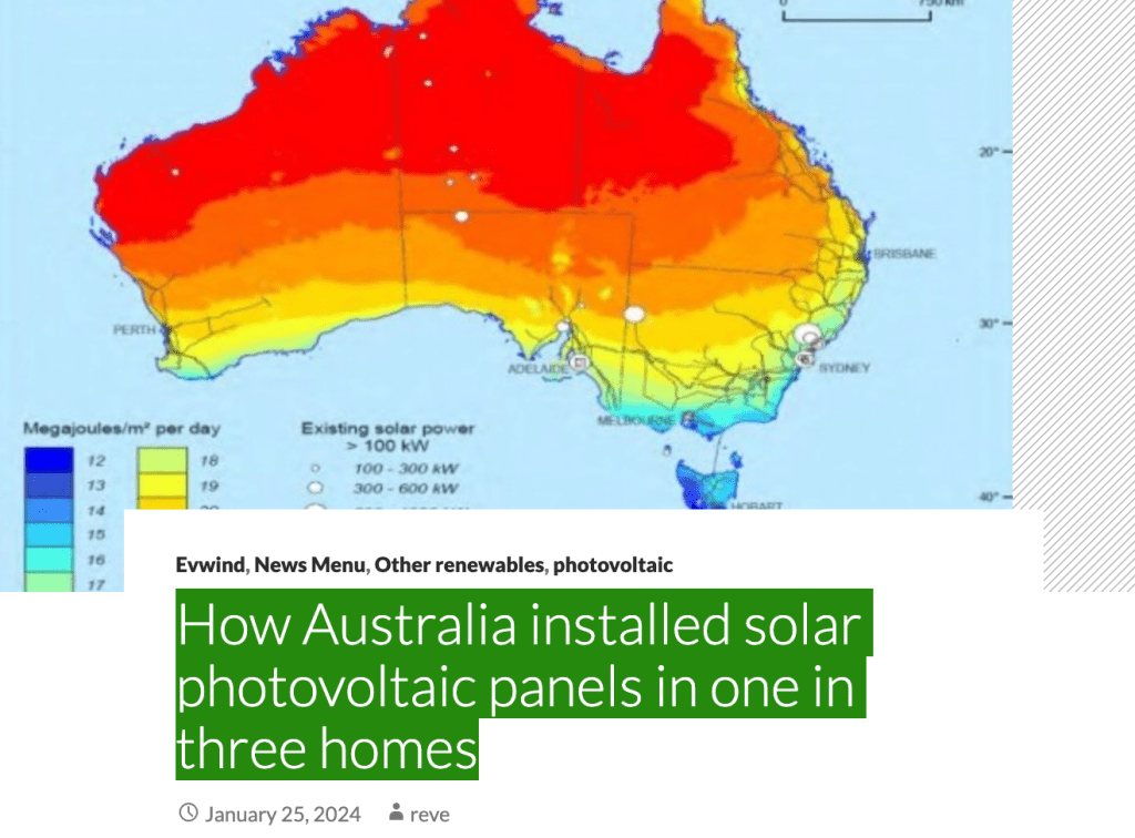 How Australia installed solar photovoltaic panels in one in three homes ...