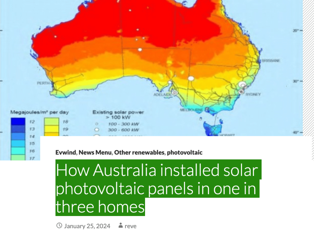 How Australia installed solar photovoltaic panels in one in three homes ...
