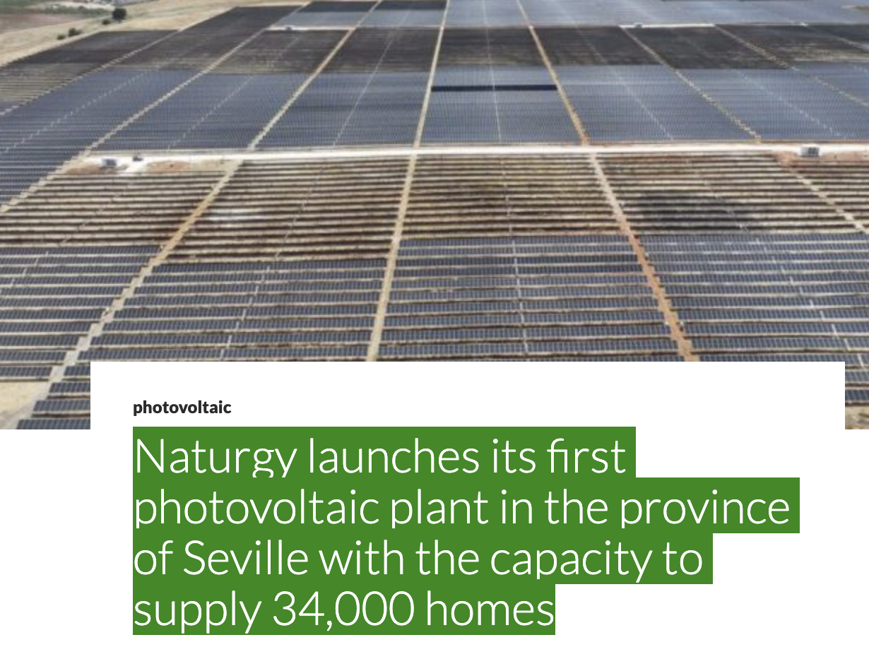Naturgy launches its first photovoltaic plant in the province of ...
