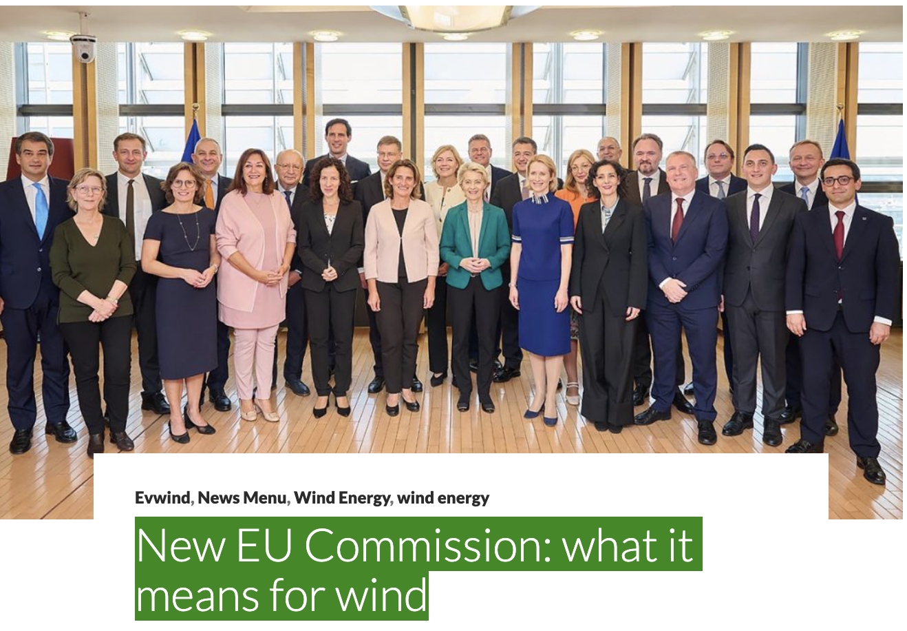 New EU Commission: what it means for wind | Solar Now