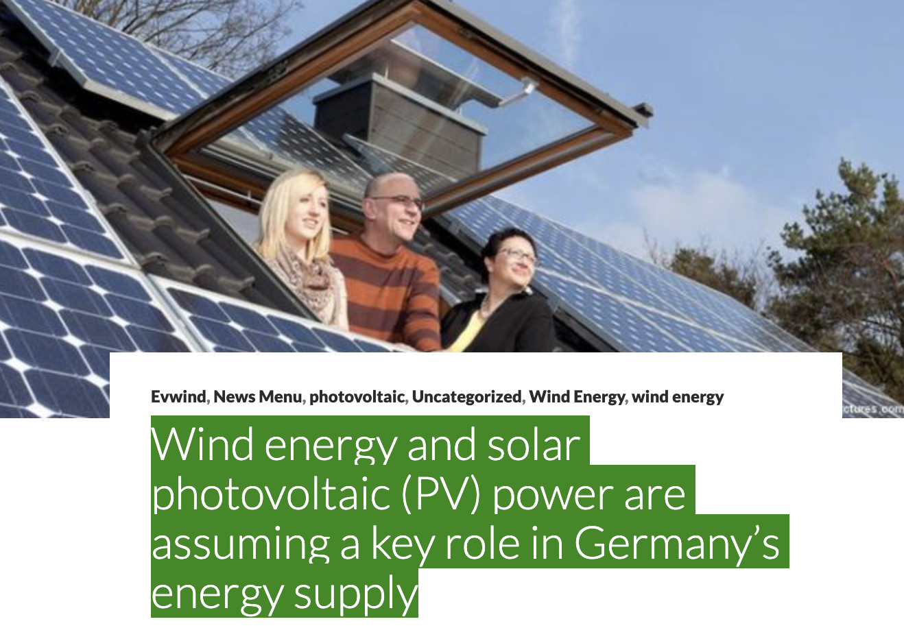 Wind energy and solar photovoltaic (PV) power are assuming a key role ...