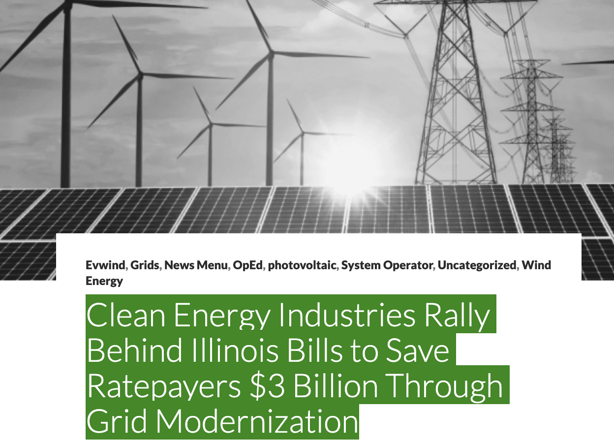 Clean Energy Industries Rally Behind Illinois Bills to Save Ratepayers ...