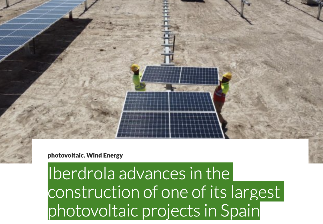 Iberdrola advances in the construction of one of its largest ...